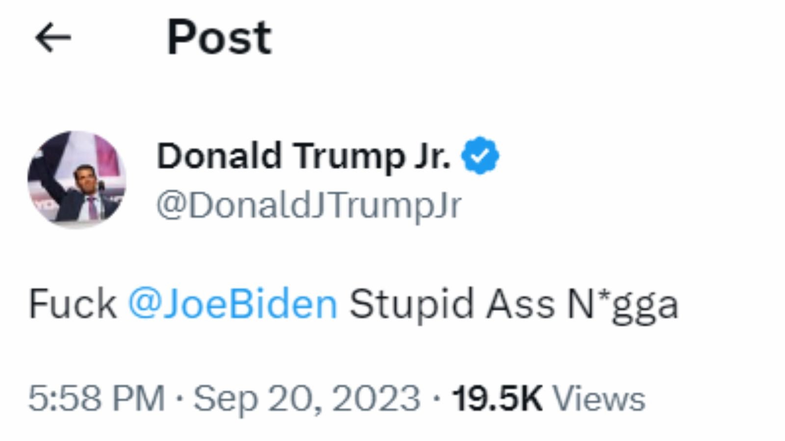 Is Donald Trump Jr.'s X account hacked? Hackers fraudentaly report ...